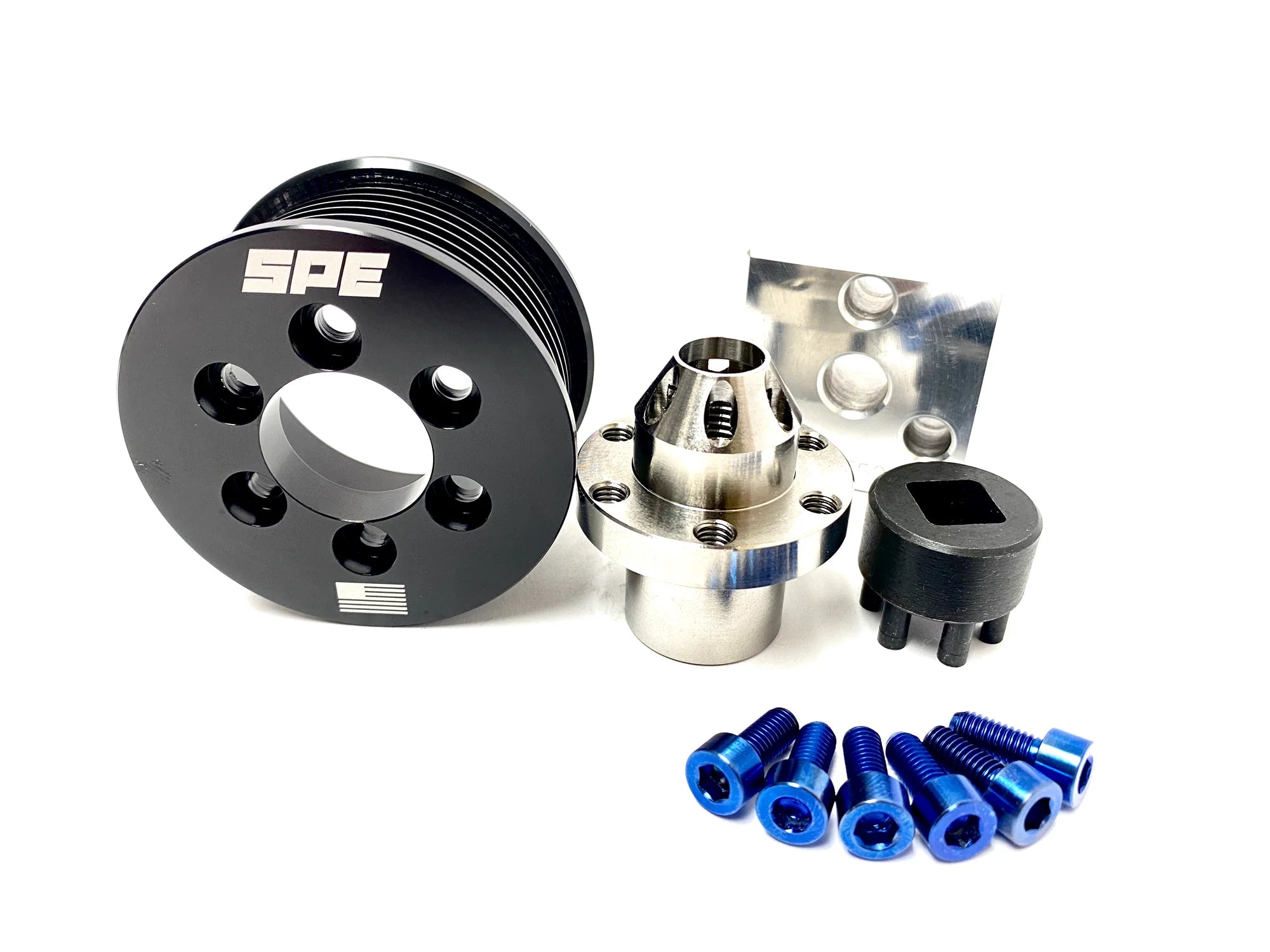 SPE 2020+ GT500 Pulley Kit with Stainless or Titanium Hub & Install To ...